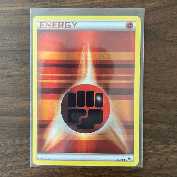 Pokemon | Other | Holo Fighting Energy 8 Generations Pokmon Card | Poshmark
